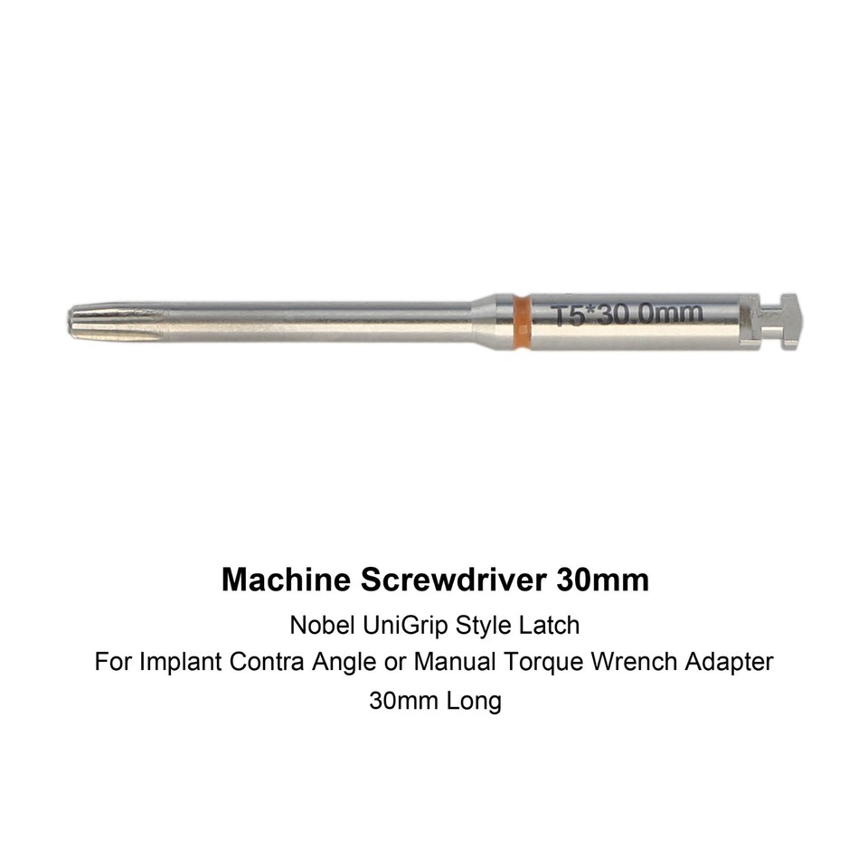 Implant Screwdriver T5 Driver Manual Latch Dental Torque Wrench Adapter ...