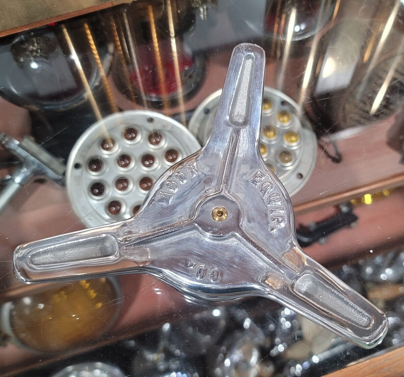 MOON Aluminum SPINNER CAP w Threaded BUNG Hot Rod MOONeyes Gas Tank vtg ...