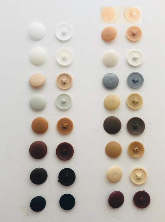 Plastic Screw Cover Caps Various Colours Press Push On - for Posi Head ...