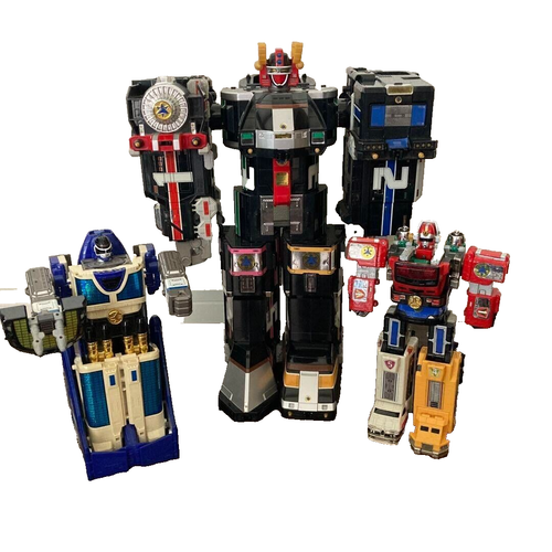 Power Rangers Lightspeed Rescue GoGoFive DX Victory Robo Liner Boy Set ...