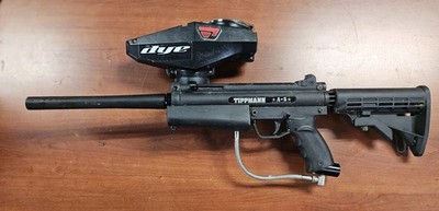 Tippmann A-5 Paintball Marker With Ricochet Hopper And Adjustable Stock ...