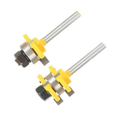 Set of 2Pieces T- Slot Router Bit 1/4'' Shank Woodworking | eBay UK