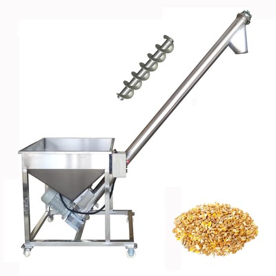 110V Spiral Powder Conveyor Automatic Granule‌ Conveyor Spiral Feeding ...
