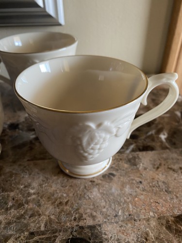 LENOX FRUITS OF LIFE THREE COFFEE/TEA CUPS FREE SHIP | eBay
