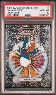 Donald Duck 2023 Kakawow Phantom Disney 100 #3 Fireworks /100 PSA 10 ...