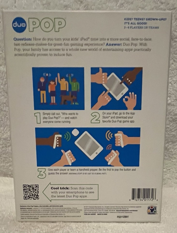 DUO POP iPAD REMOTE CONTROLLERS PARTY GAME APPS FOR iPAD2 iPAD3 NEW! | eBay