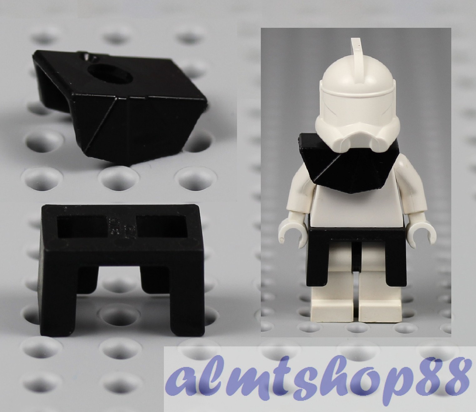 LEGO Star Wars - Black Armor Pauldron Kama Leg Plastic Clone Trooper ...