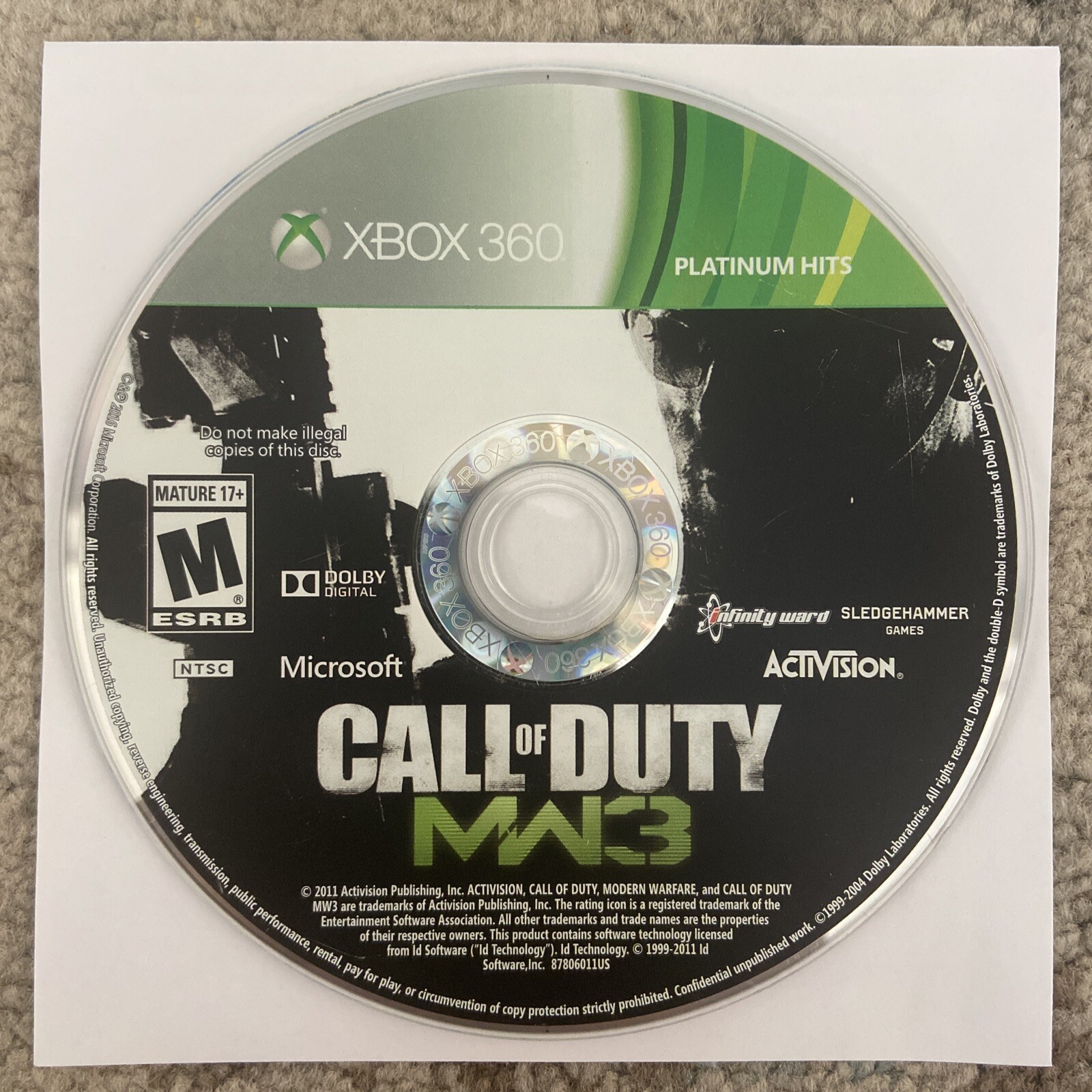 🔥 Call of Duty Modern Warfare 3 MW3 PH (Xbox 360) VG Disc Only. See ...