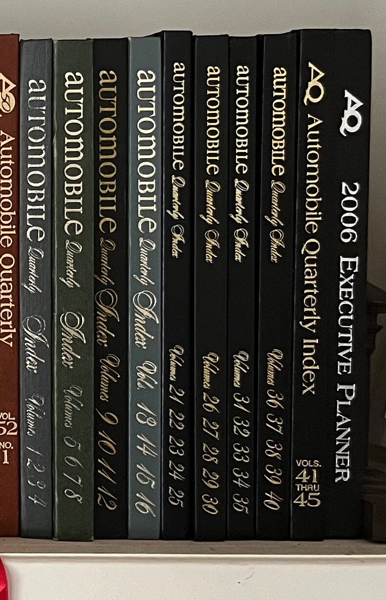 Complete set of automobile quarterly books Volume 1 #1 - Volume 52 #1 ...