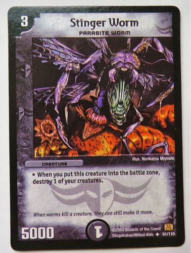 CARTE DUEL MASTERS Stinger Worm Parasite 61/110 ANGLAIS neuve | eBay
