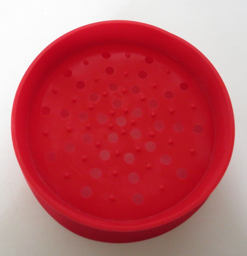 Pampered Chef Microwave Pasta Cooker Red Silicone Lid White Ceramic ...