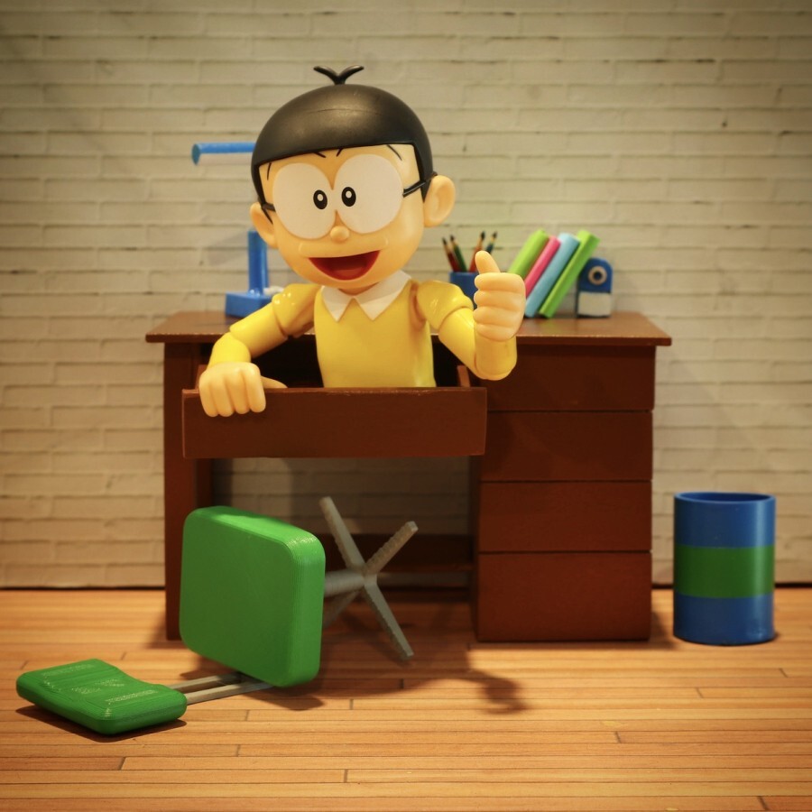 Miniature 1/12 Nobita Desk fit SHF Figma Mafex | eBay
