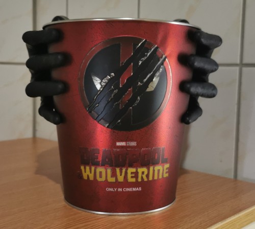 Original Deadpool and Wolverine movie popcorn bucket - Handpool ...