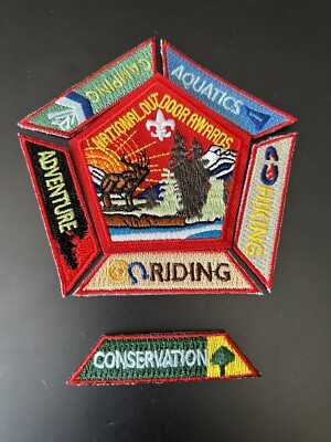 BSA: National Outdoor Awards Patch with all six segments | eBay