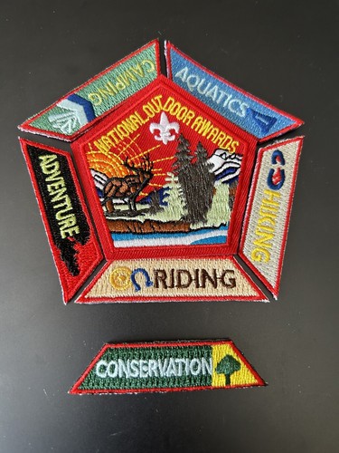 BSA: National Outdoor Awards Patch with all six segments | eBay