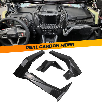 Carbon Fiber Interior Control Dashboard Cover for 20-24 Polaris RZR PRO ...