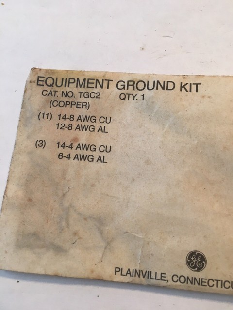 GE TGC2 and Tgl2 Equipment Ground Kit for sale online | eBay