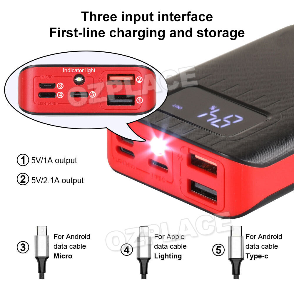 10000mAh Mobile Power Mini Portable USB Mobile Phone Backup Battery ...