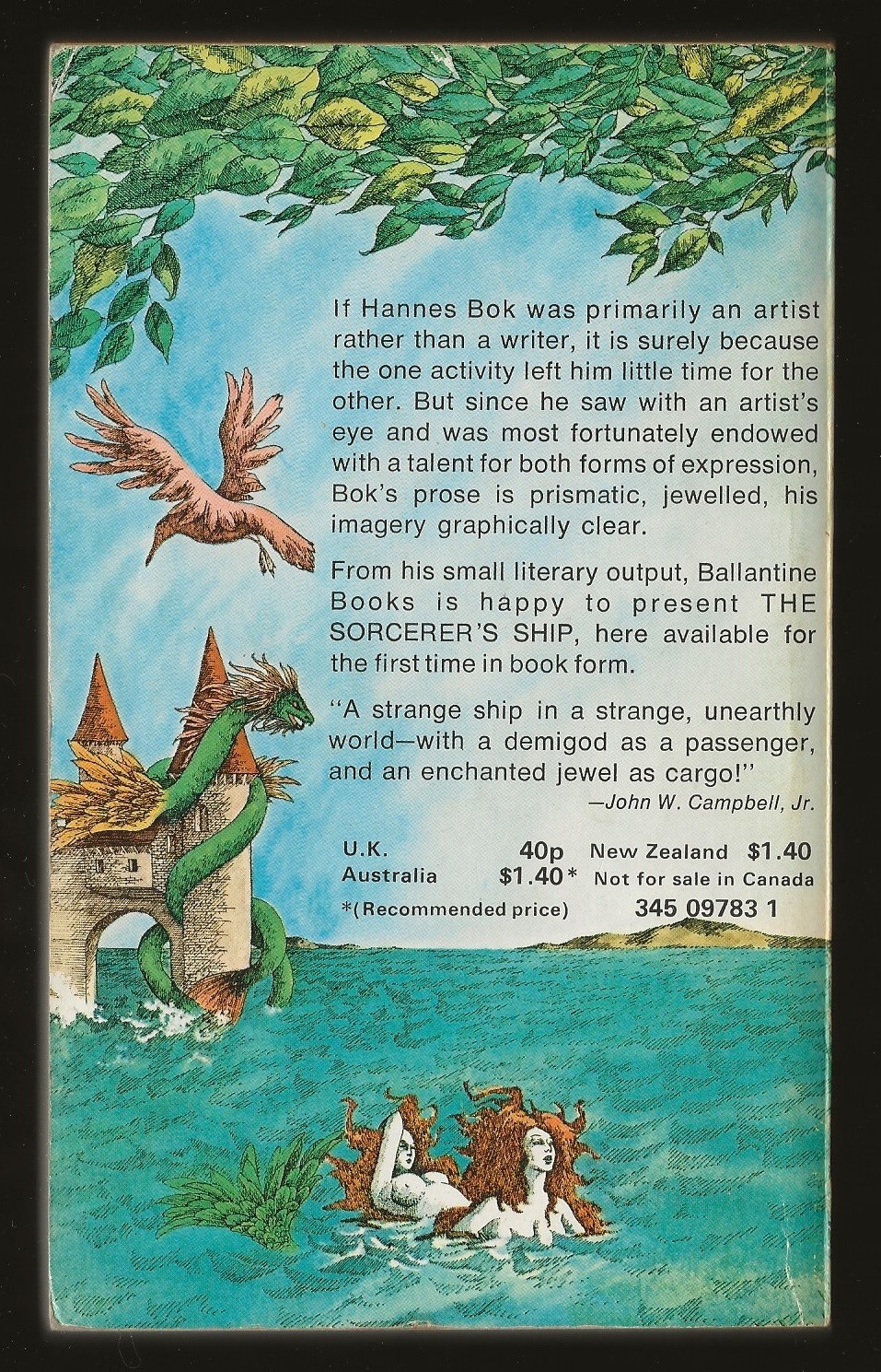 The Sorcerer's Ship by Hannes Bok (1973, Pan/Ballantine AF) UK pb 1st ...