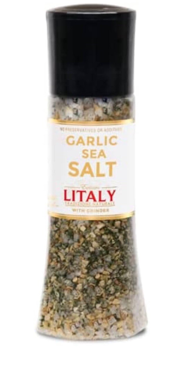 2 Pack Exclusive Litaly Garlic Sea Salt With Grinder Bb 2-15-25 | eBay