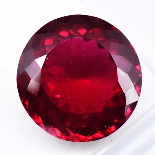 17.20ct 15mm Round Natural Red Pyrope Garnet Certified Loose Gemstone ...