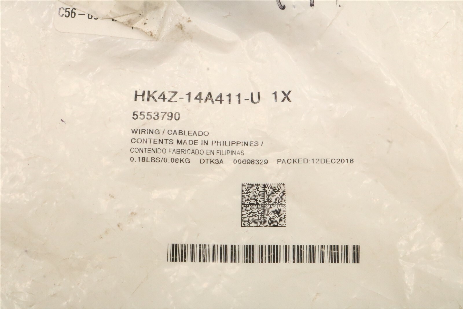 NEW OEM Ford Passenger Side Rear Body Wiring HK4Z-14A411-U Transit Van ...