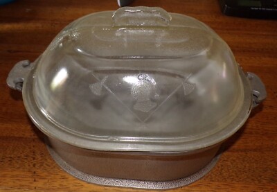Guardian Service Cookware Roaster 3 pc set with Glass Lids VIntage Used ...