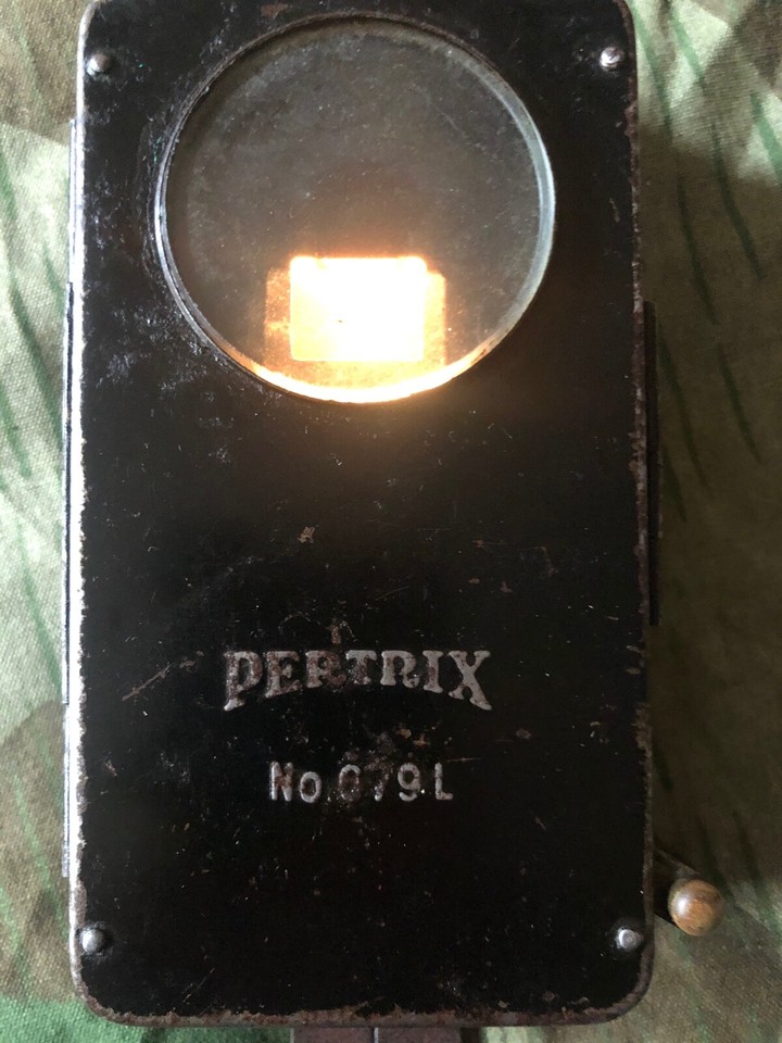 WW2 WWII GERMAN TORCH FLASHLIGHT LATERN PERTRIX 679L WEHRMACHT MILITARY ...