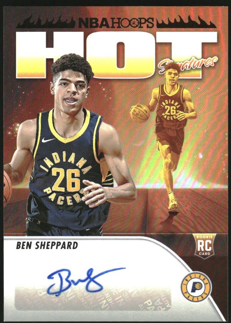 2023-24 Panini NBA Hoops - Hot Signatures Rookies Ben Sheppard #HSR-BS ...