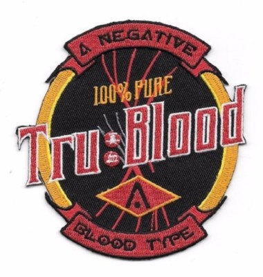 True Blood TV Series Tru Blood Bottle Logo 4" Embroidered Patch | eBay