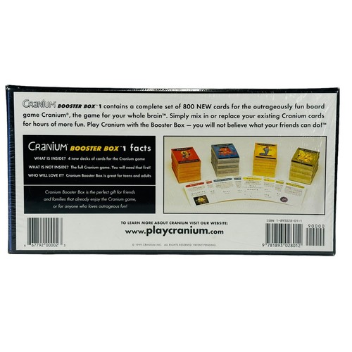 Cranium Booster Box 1 Board Game - 800 Cards Family Activity Party ...