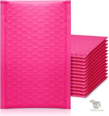 1000 #000 4x8 Pink Poly Bubble Padded Envelopes Self-Sealing Mailers | eBay