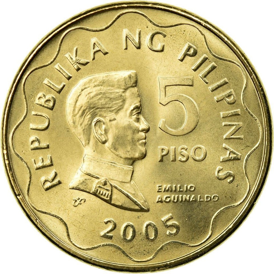 Philippines 5 Piso Coin KM272 1995 - 2017 | eBay