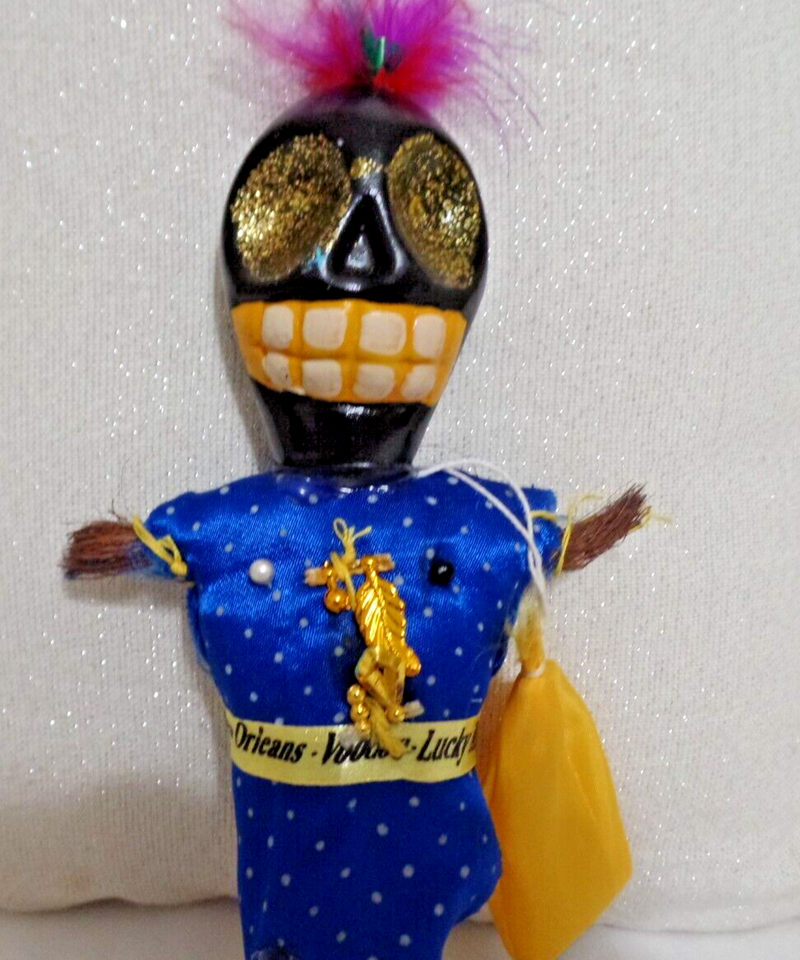 Vintage New Orleans Voodoo Doll W/ Gris Gris Bag For Herbs & Potions | eBay