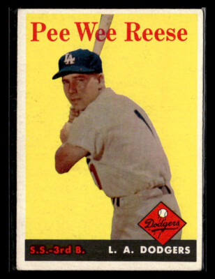 1958 Topps Baseball #375 Pee Wee Reese Card - EX #5432 | eBay