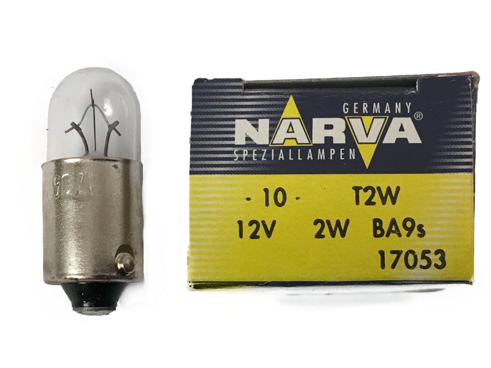 New NARVA 12V 2W Parking Bulb 53 Single Socket 17053 BA9s T2W | eBay