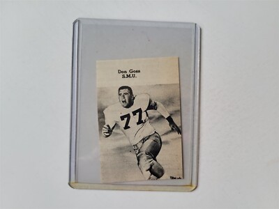 Don Goss SMU University 1953 Football Pictorial Roto-Panel | eBay