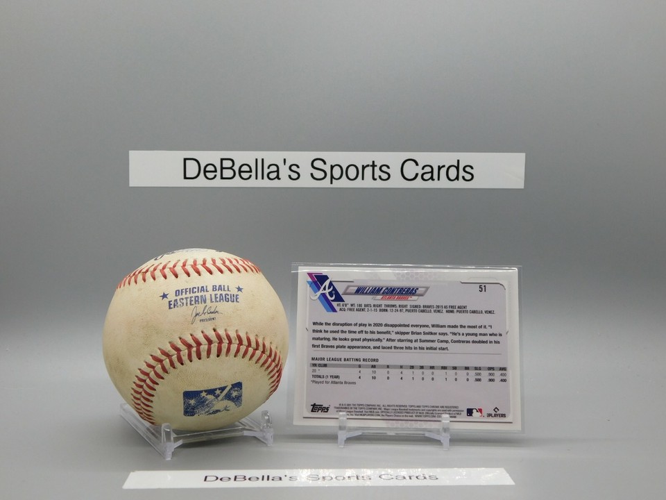 2021 Topps Chrome Ben Baller #51 William Contreras ROOKIE Atlanta ...