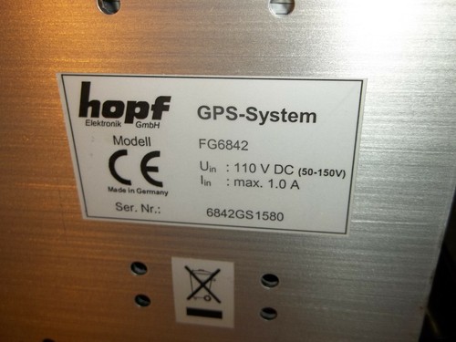 HOPF ELEKTRONIK FG6842 GPS SYSTEM RADIO CONTROLLED CLOCK SYSTEM W ...
