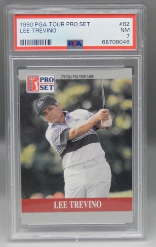 1990 PGA Tour Pro Set #82 LEE TREVINO PSA 7 Golf Tour HALL OF FAME ...