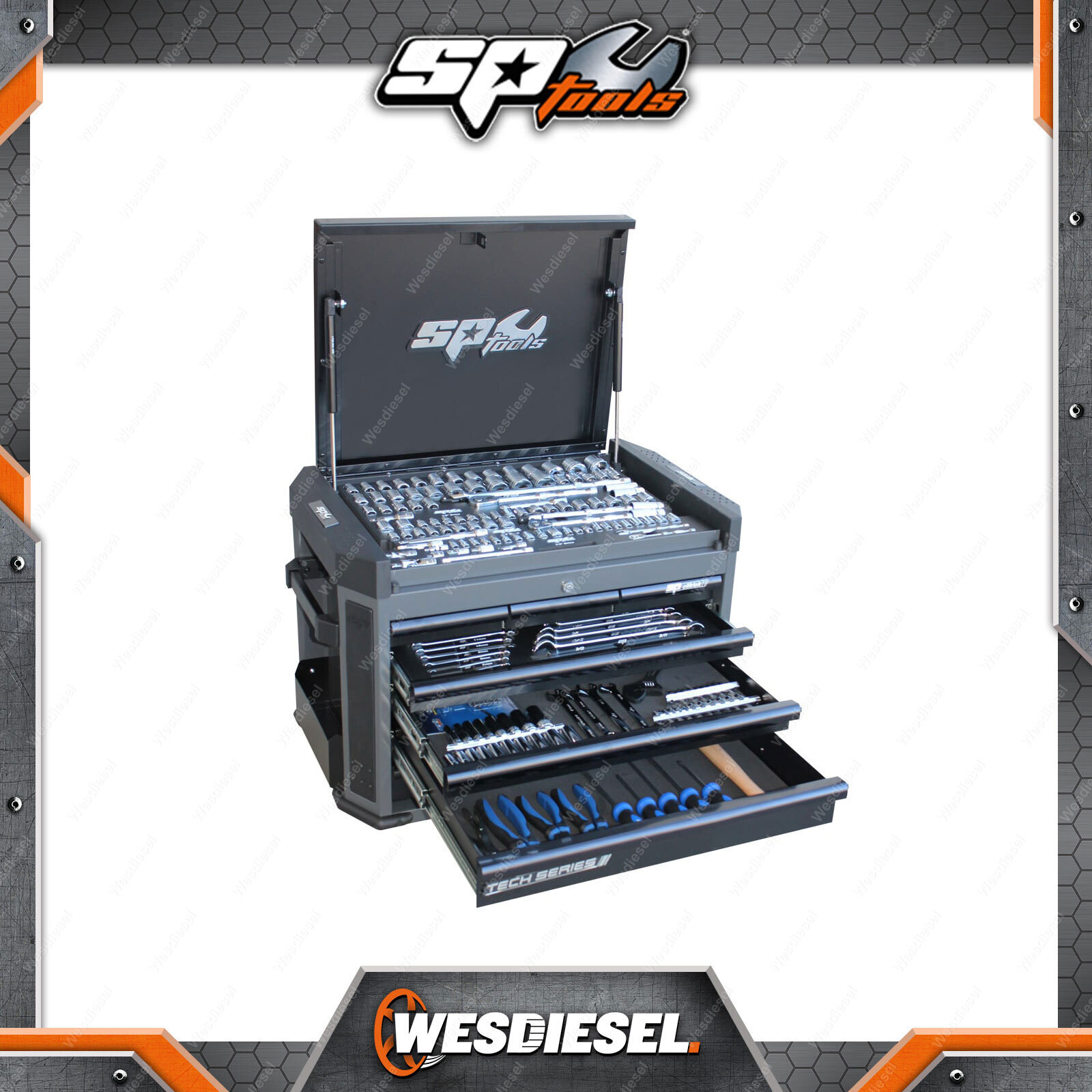 SP Tools 281 Pcs Tech Series Tool Kit - Sockets & Keys Metric/SAE ...