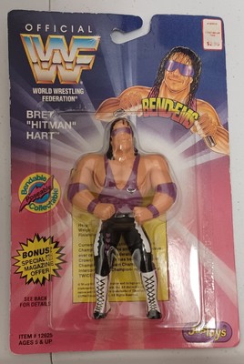 WWF Bret Hitman Hart Bend ems Hit Man JusToys 1994 TRADING CARD SERIES ...