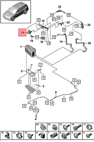 Genuine PORSCHE 718 Boxster Cayman Diagnosis Pump For Fuel System ...