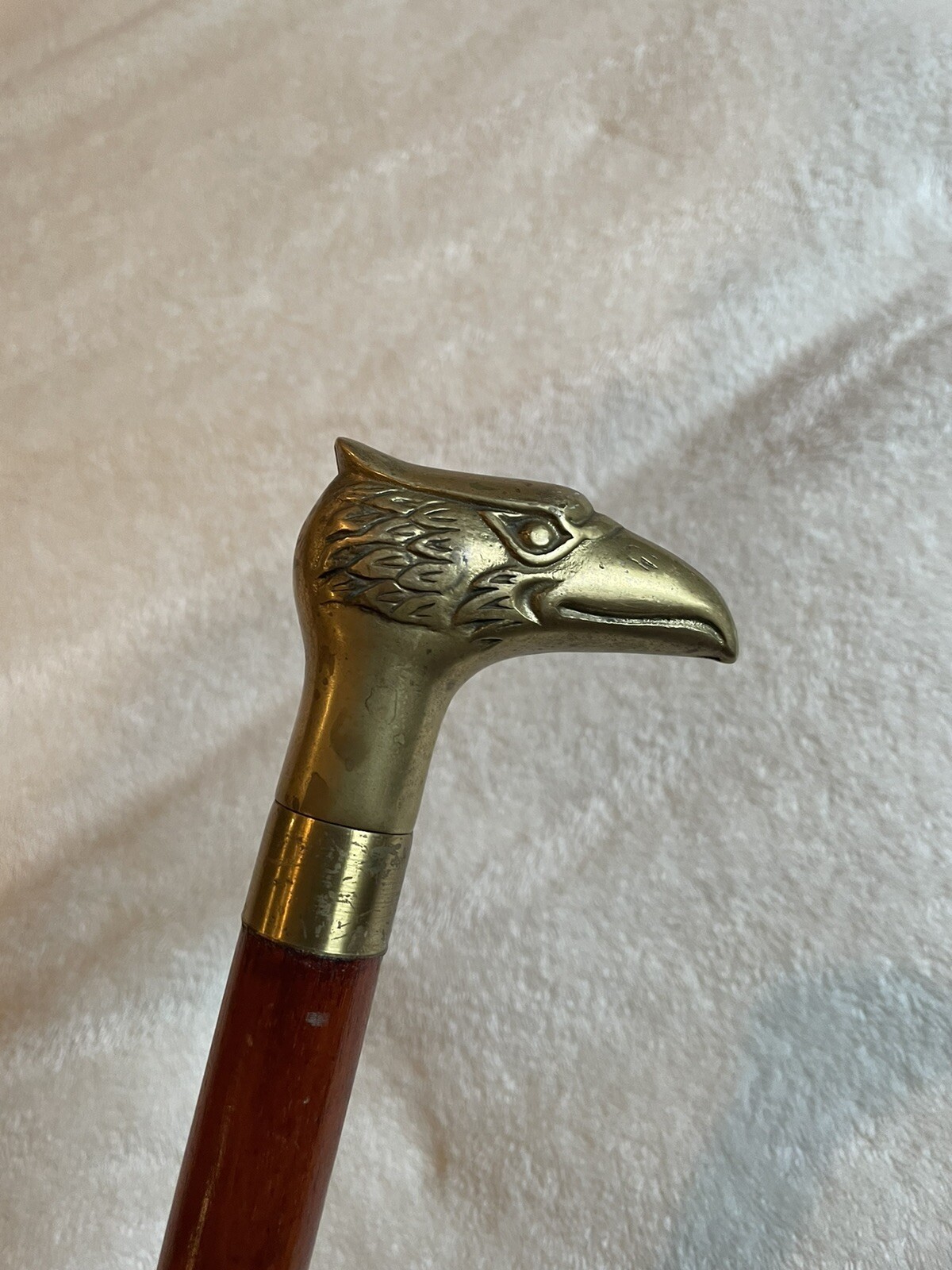 VICTORIAN Style BRASS BIRD HEAD HANDLE Vintage WALKIN… - Gem
