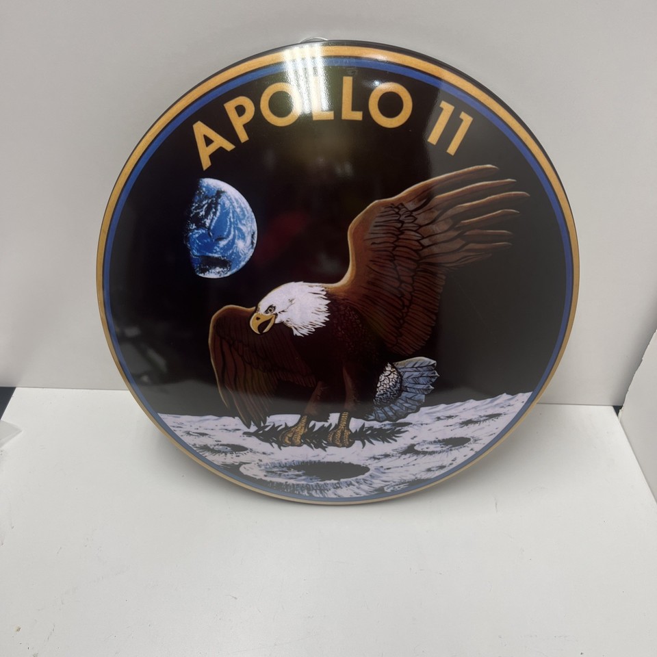 Vintage Style Metal Dome Sign Sleek Apollo 11 50th Anniversary Mission ...