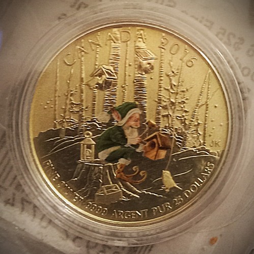 2016 Canada Woodland Elf Colored .9999 Fine Silver 25 Dollar ...