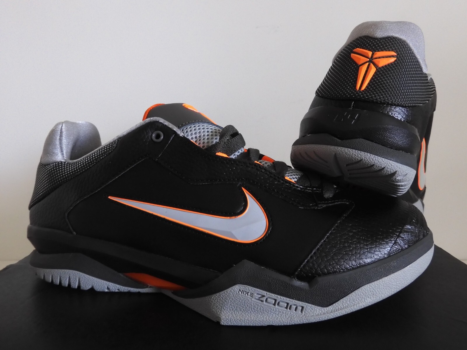 NIKE ZOOM KOBE VENOMENON II 2 BLACK-ORANGE SZ 9 RARE! [487787-003] | eBay