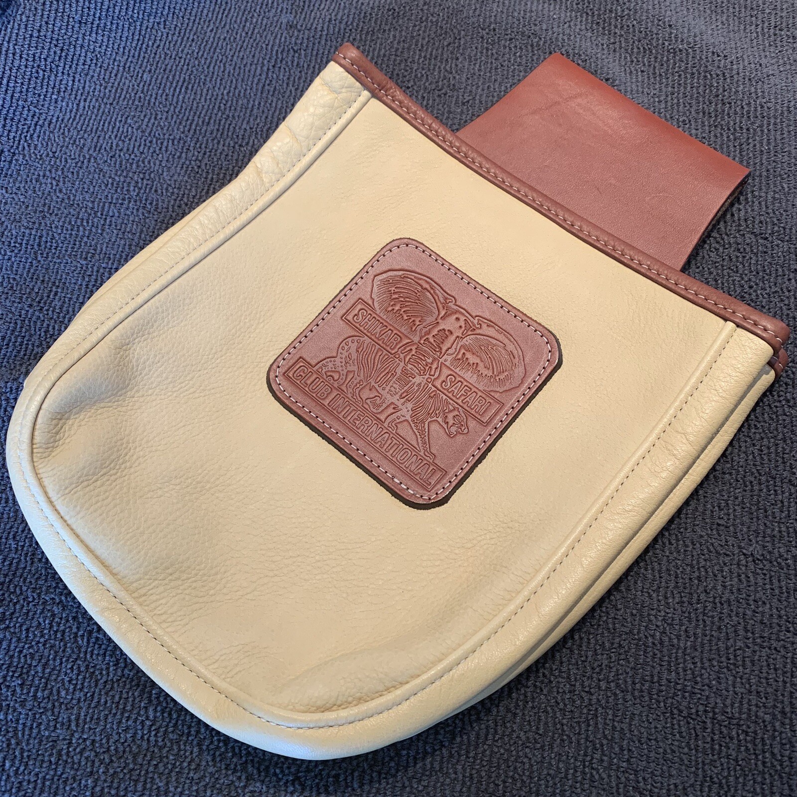 Shikar Safari Club Blake Jones Custom All Leather Skeet Shell Belt Loop ...