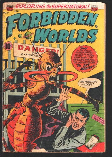 Forbidden Worlds #21 1953-pre-code horror-Giant Ants-Spicy Edmond Good ...