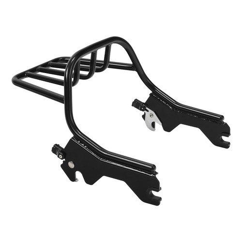 Black Two-Up Luggage Mounting Rack Fit For Harley FLSB FXLR FXLRS ...